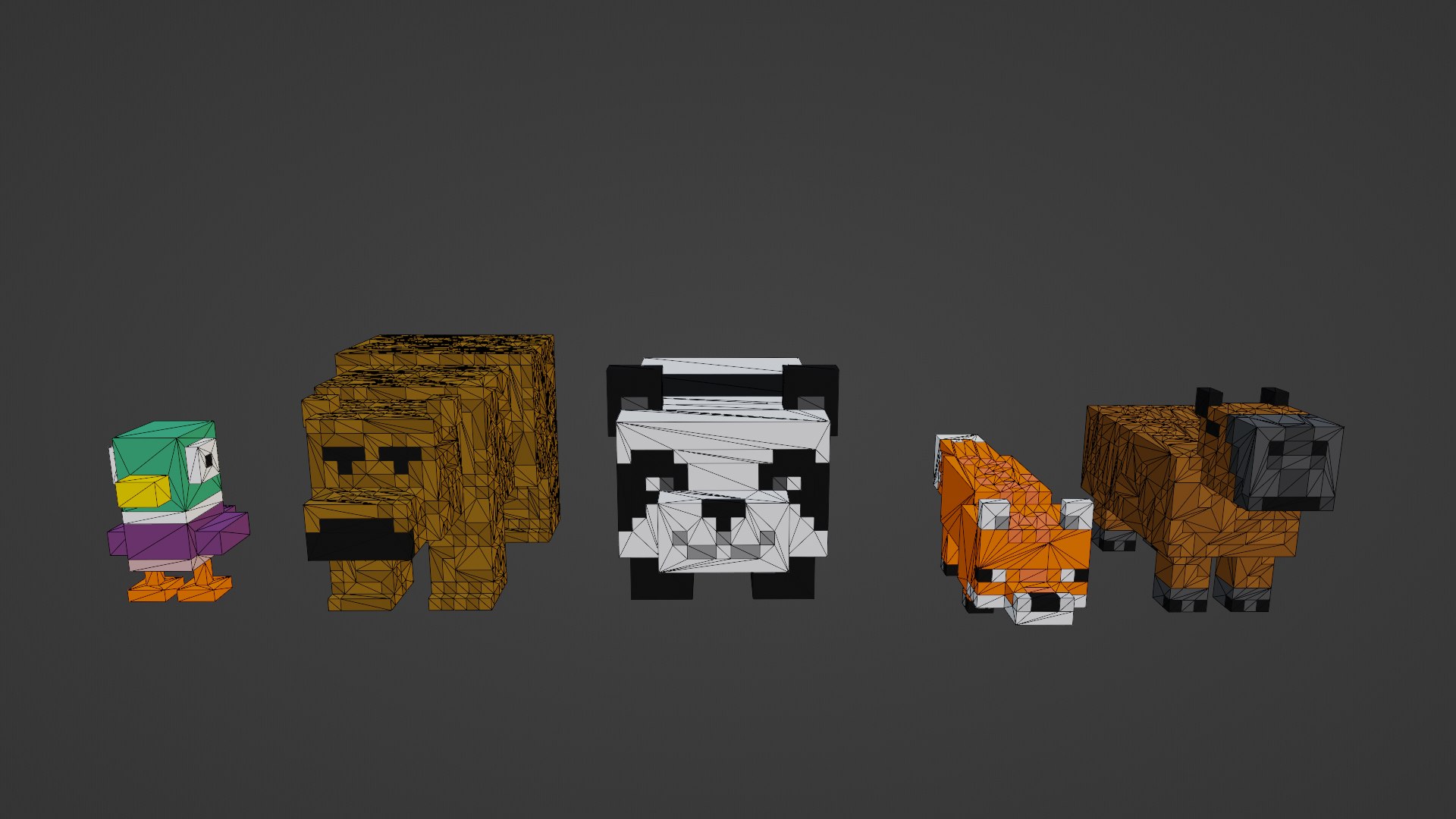 Minecraft Animals 3D - TurboSquid 2143450