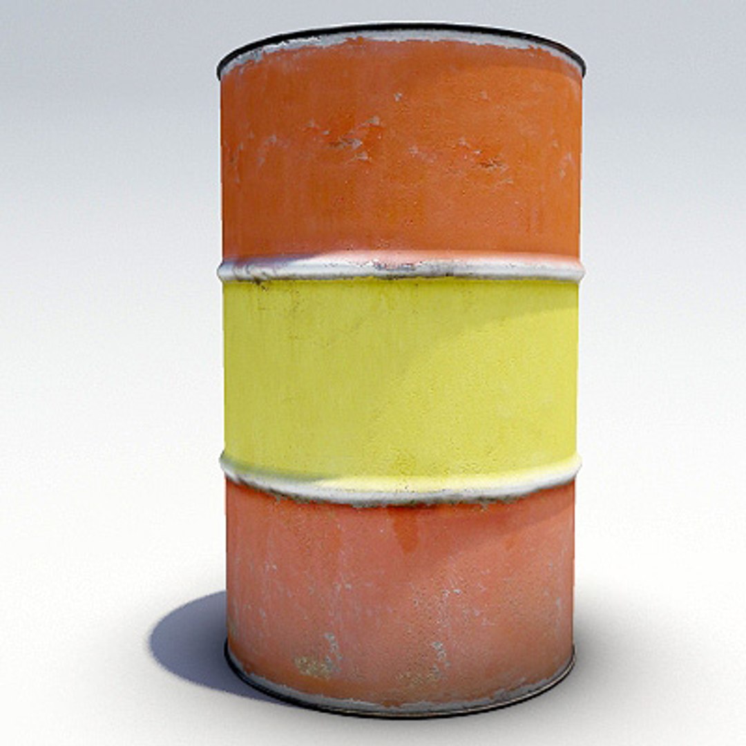 3d Oil Barrels Model