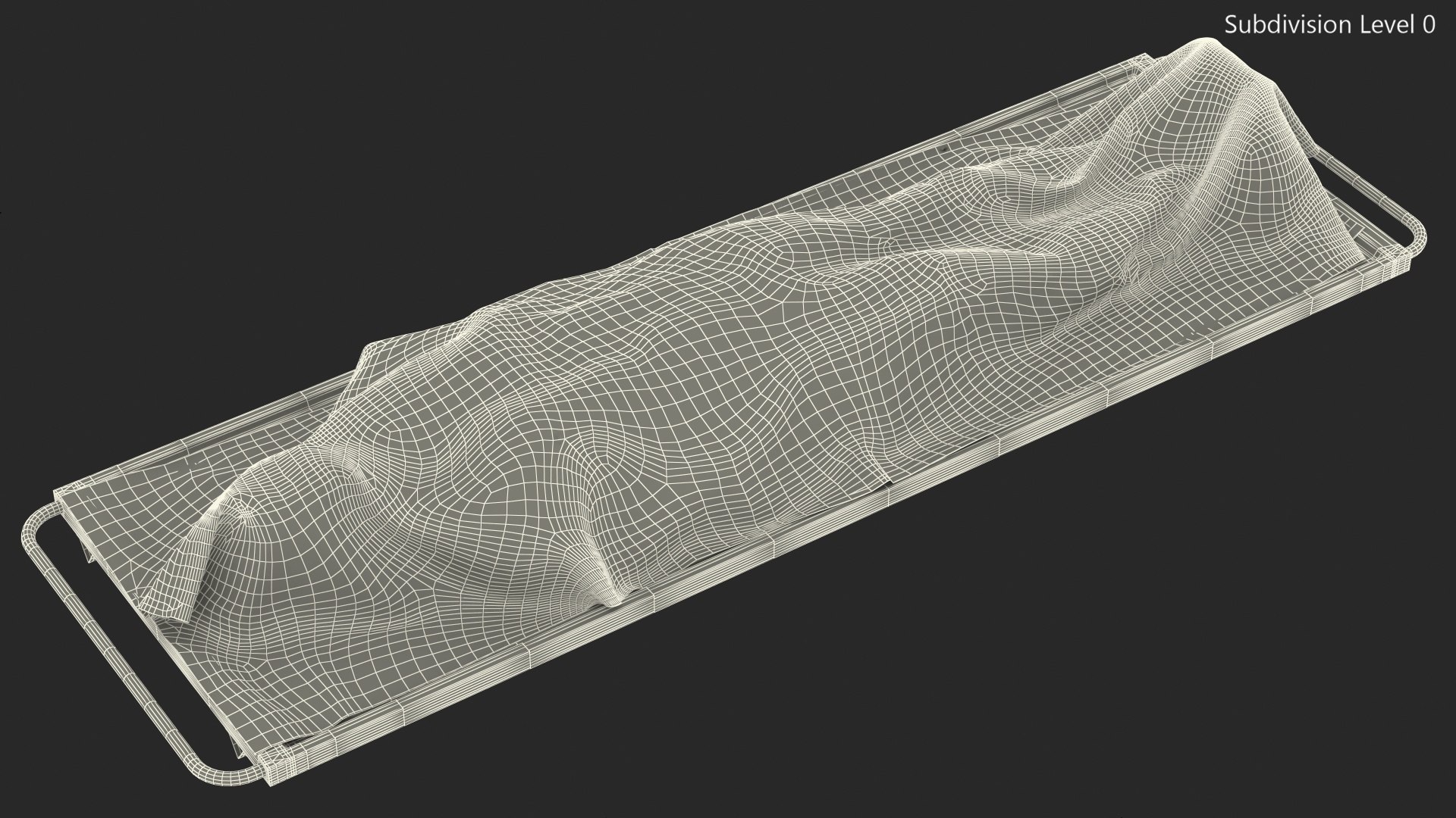 Dead Man Body Covered with White Sheet model - TurboSquid 1975703