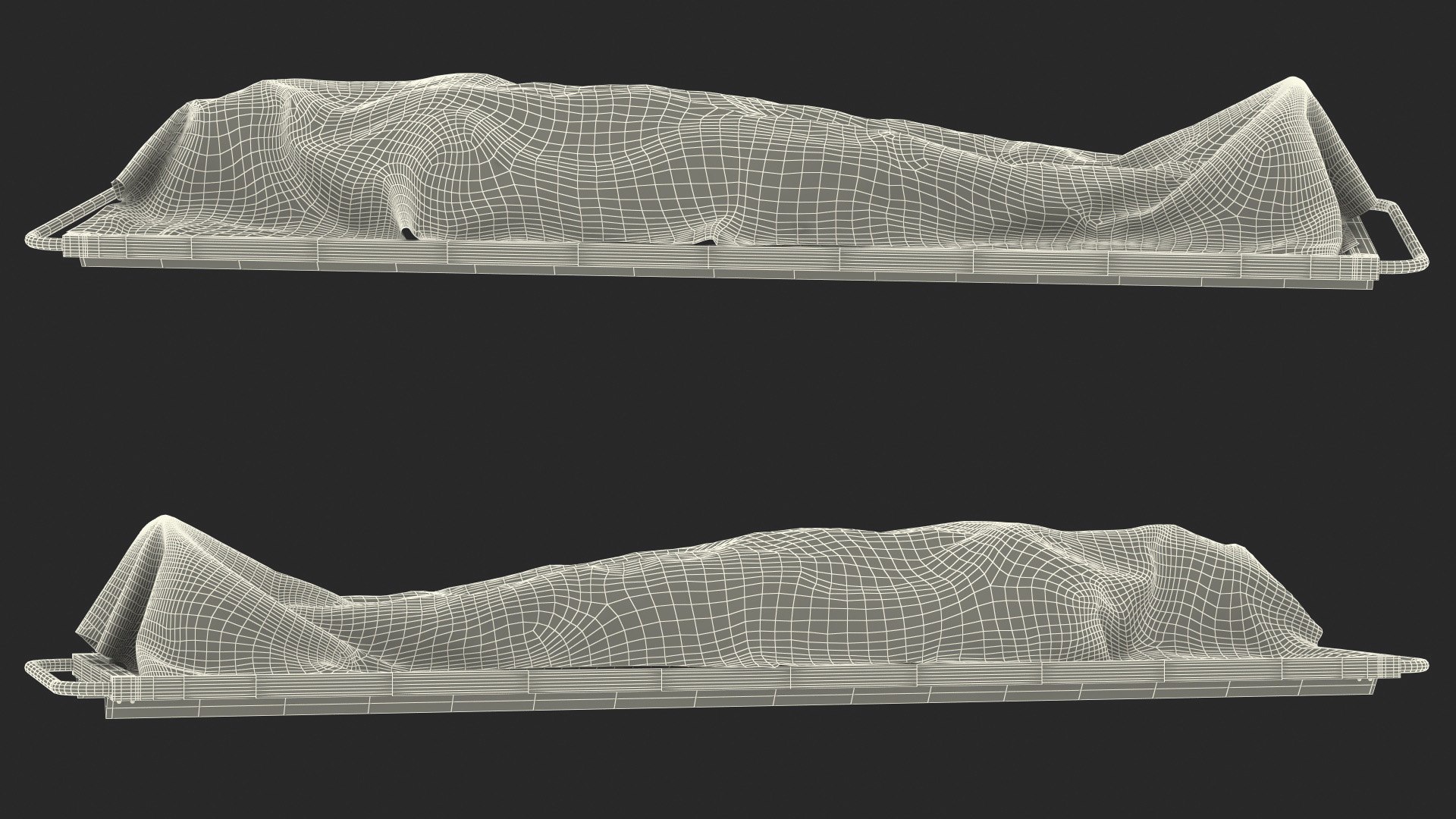 Dead Man Body Covered With White Sheet Model - TurboSquid 1975703