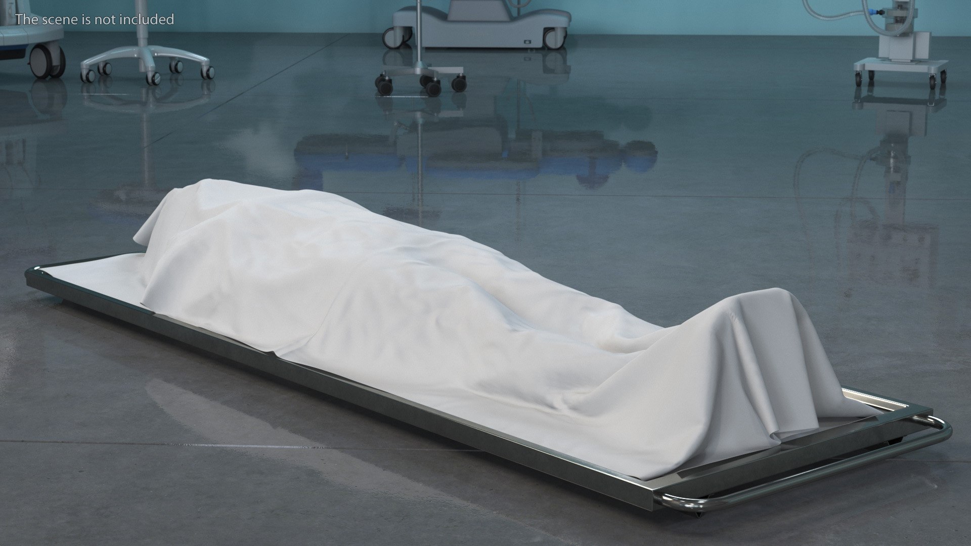Dead Man Body Covered with White Sheet model - TurboSquid 1975703