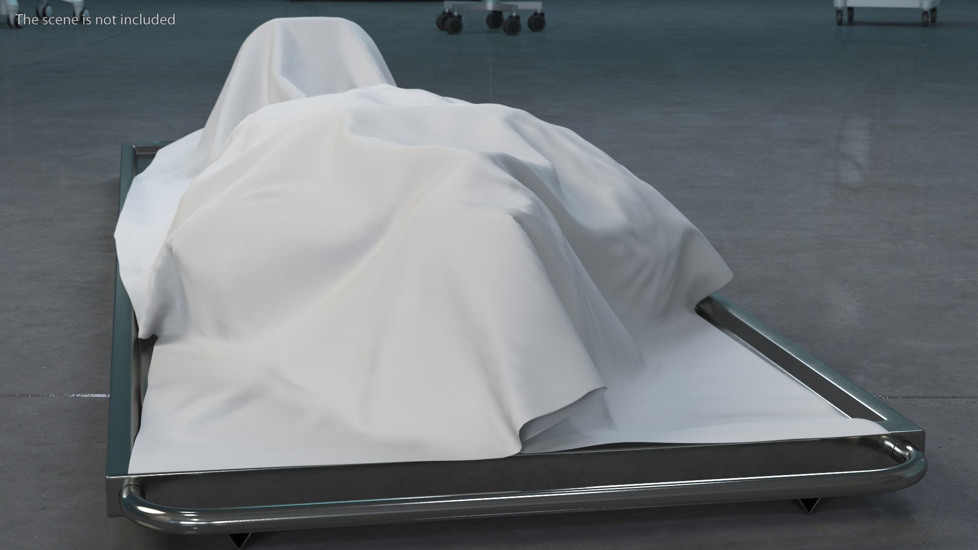 Dead Man Body Covered with White Sheet model - TurboSquid 1975703