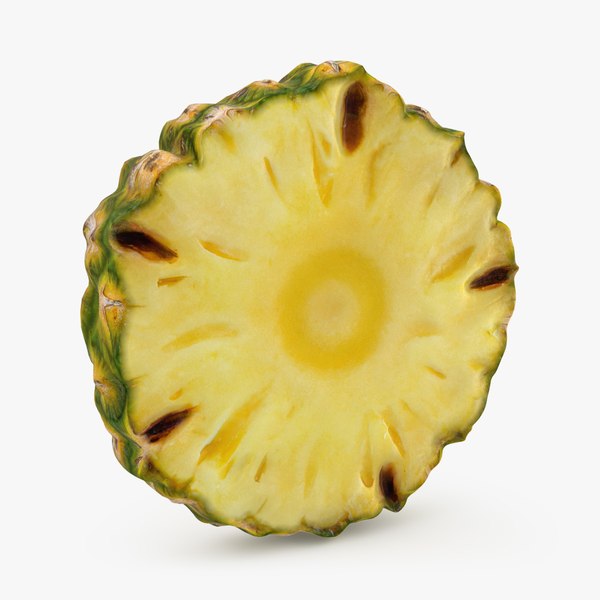 modelo 3d Round Pineapple Slice - TurboSquid 2036006