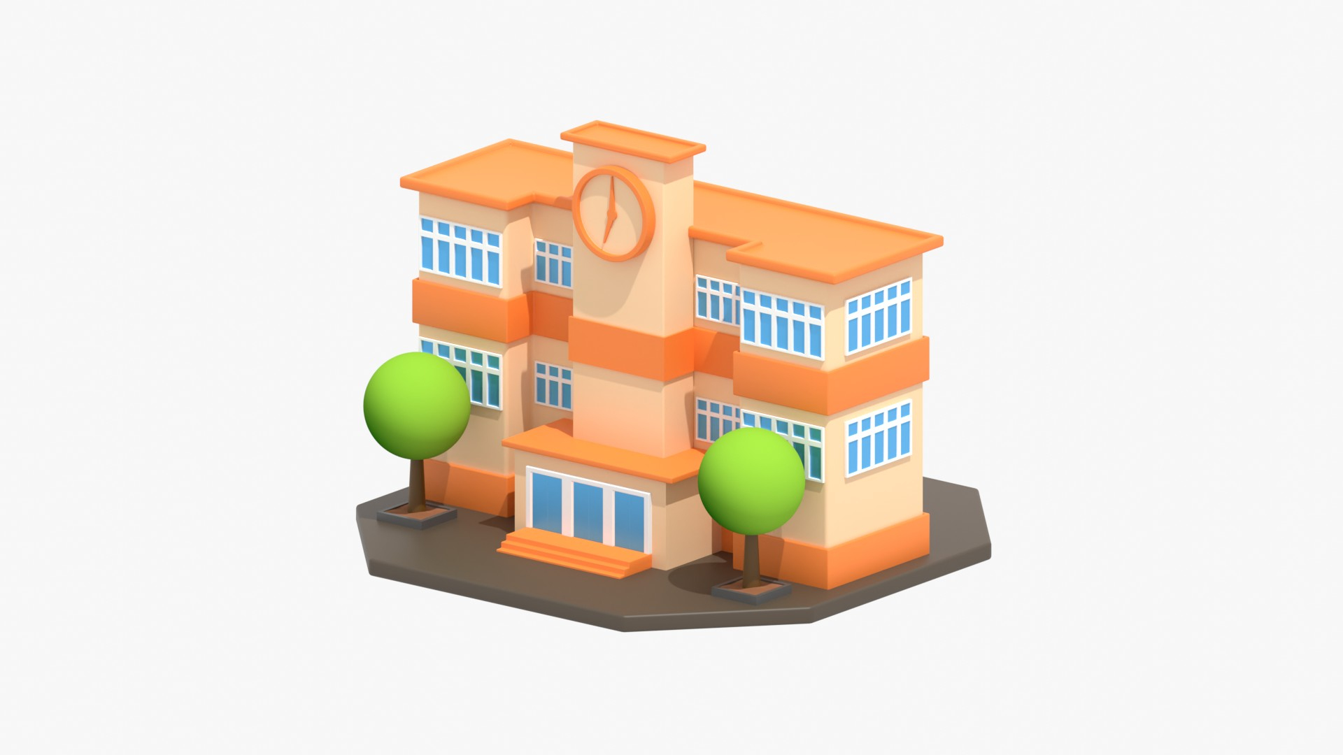 3D School 3D Illustration - TurboSquid 2236222