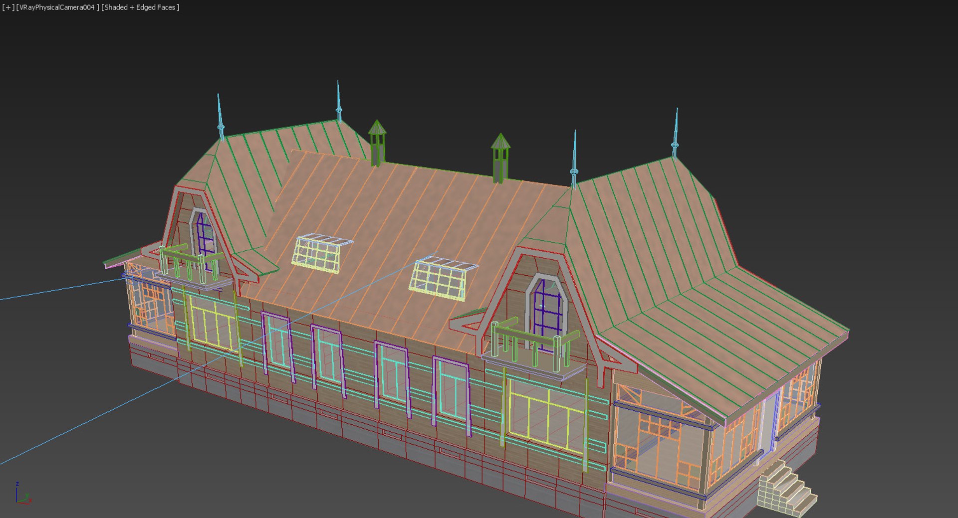 3d old house model