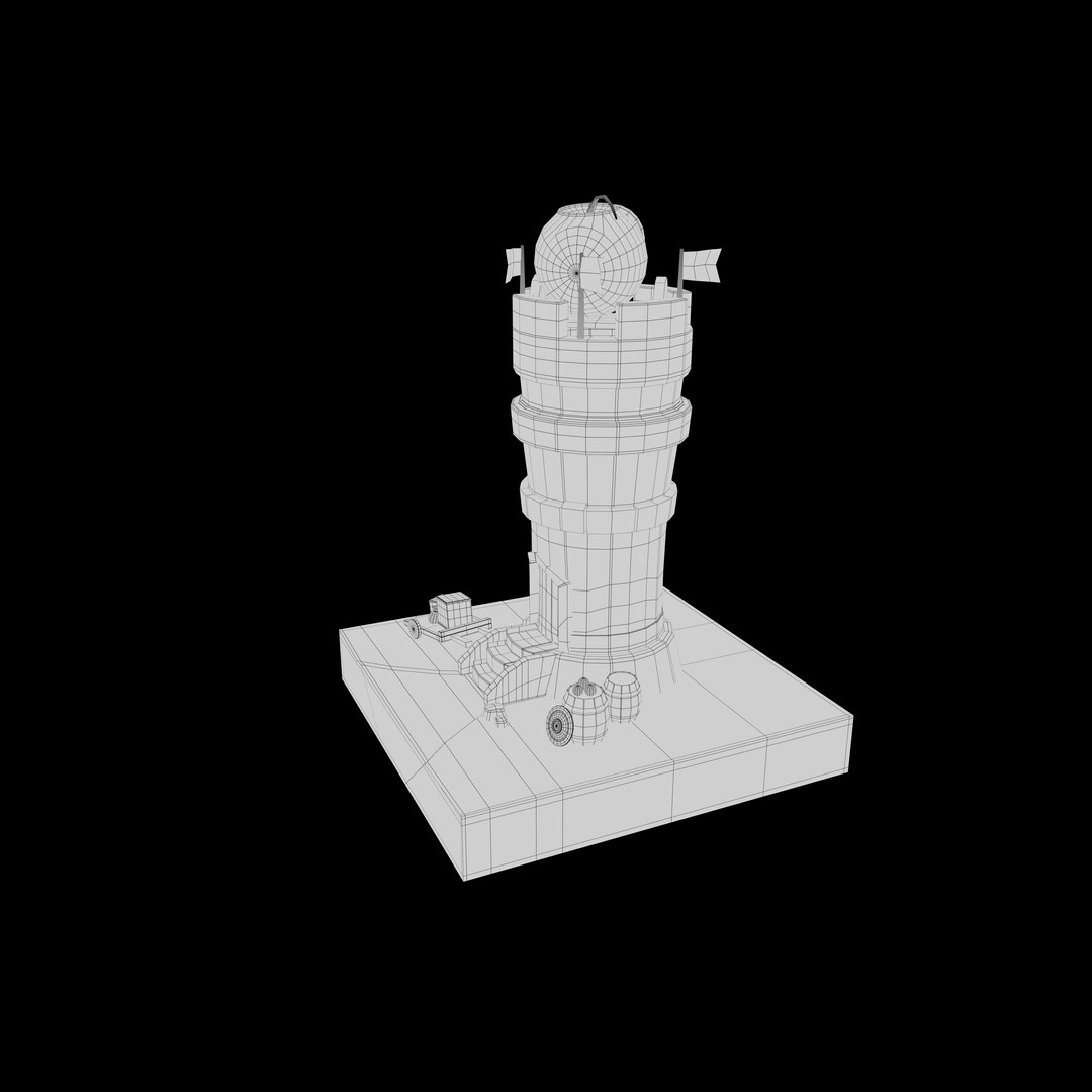 3D Model Stylized Tower - TurboSquid 1835270