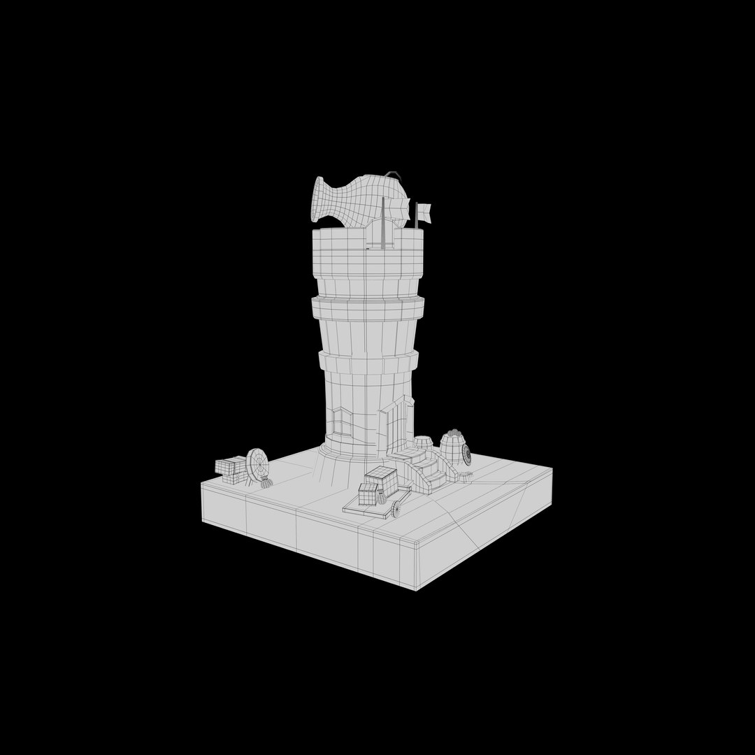3D Model Stylized Tower - TurboSquid 1835270