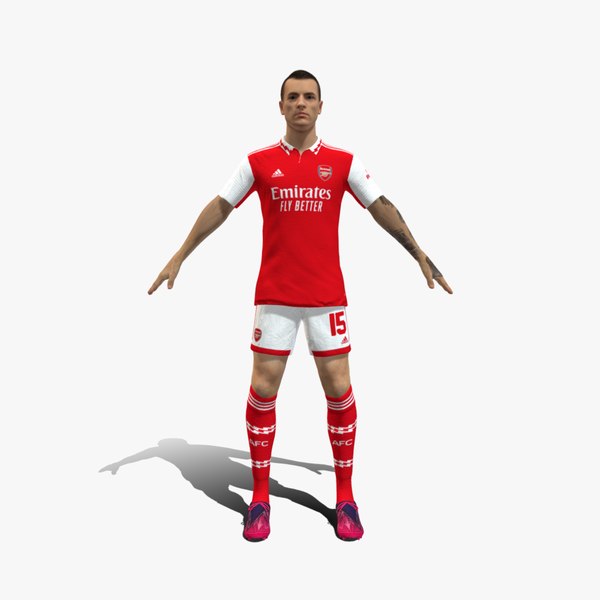 3D Rigged Jakub Kiwior Arsenal 2023 Modelo 3D - TurboSquid 2066224