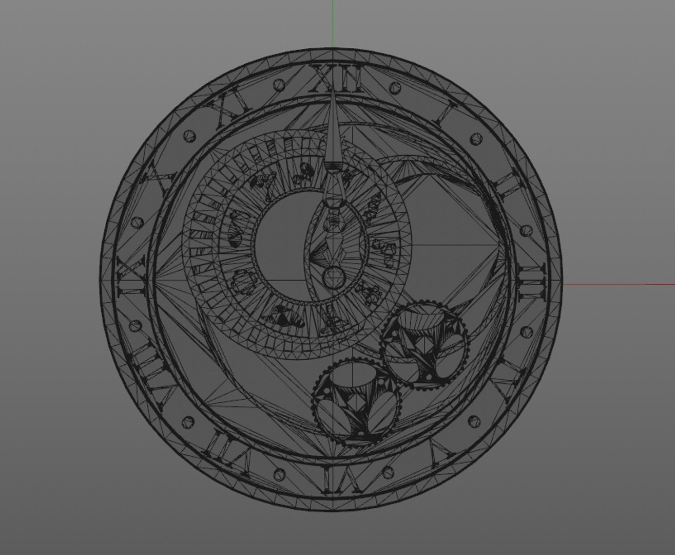 Kamen Cronus Clock 3D Model - TurboSquid 1295636