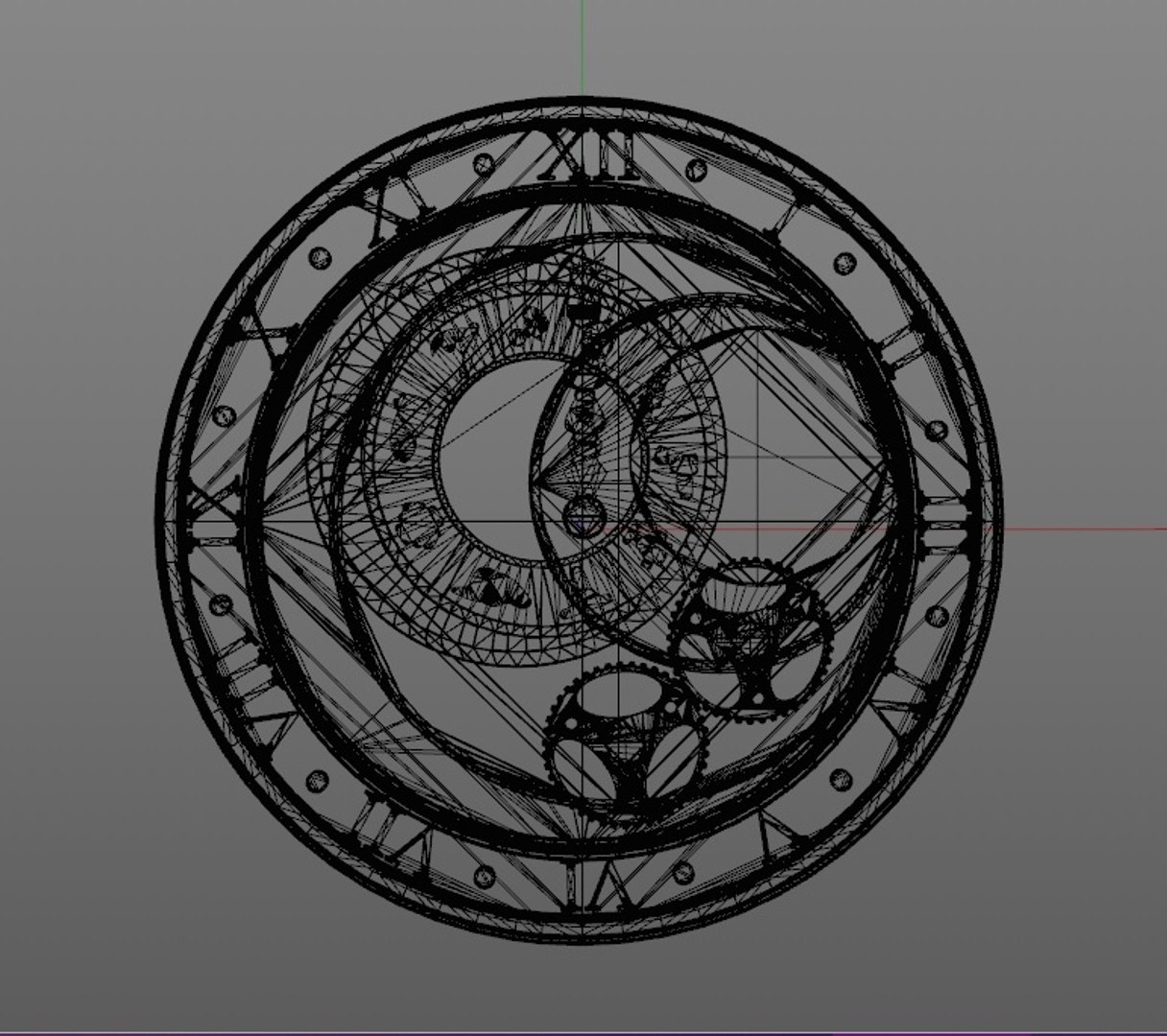 Kamen Cronus Clock 3D Model - TurboSquid 1295636