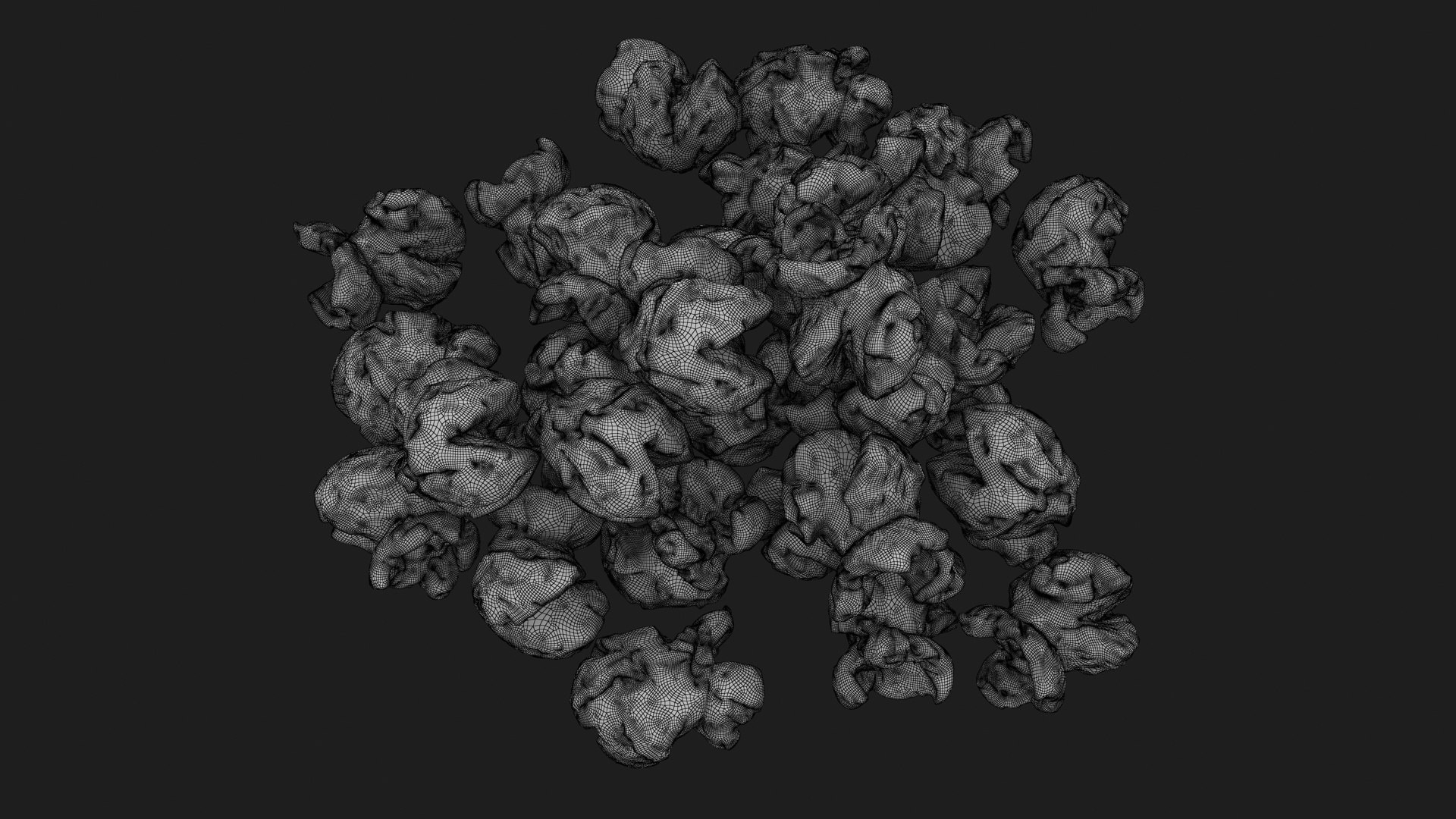 Popcorn 03 Pile 3D Model - TurboSquid 2256902