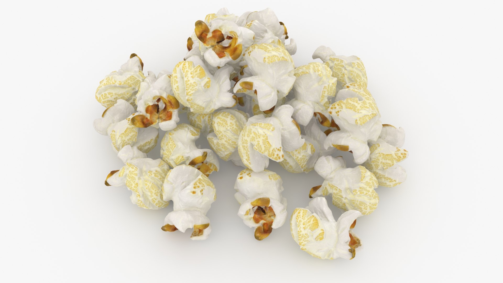 Popcorn 03 Pile 3D Model - TurboSquid 2256902