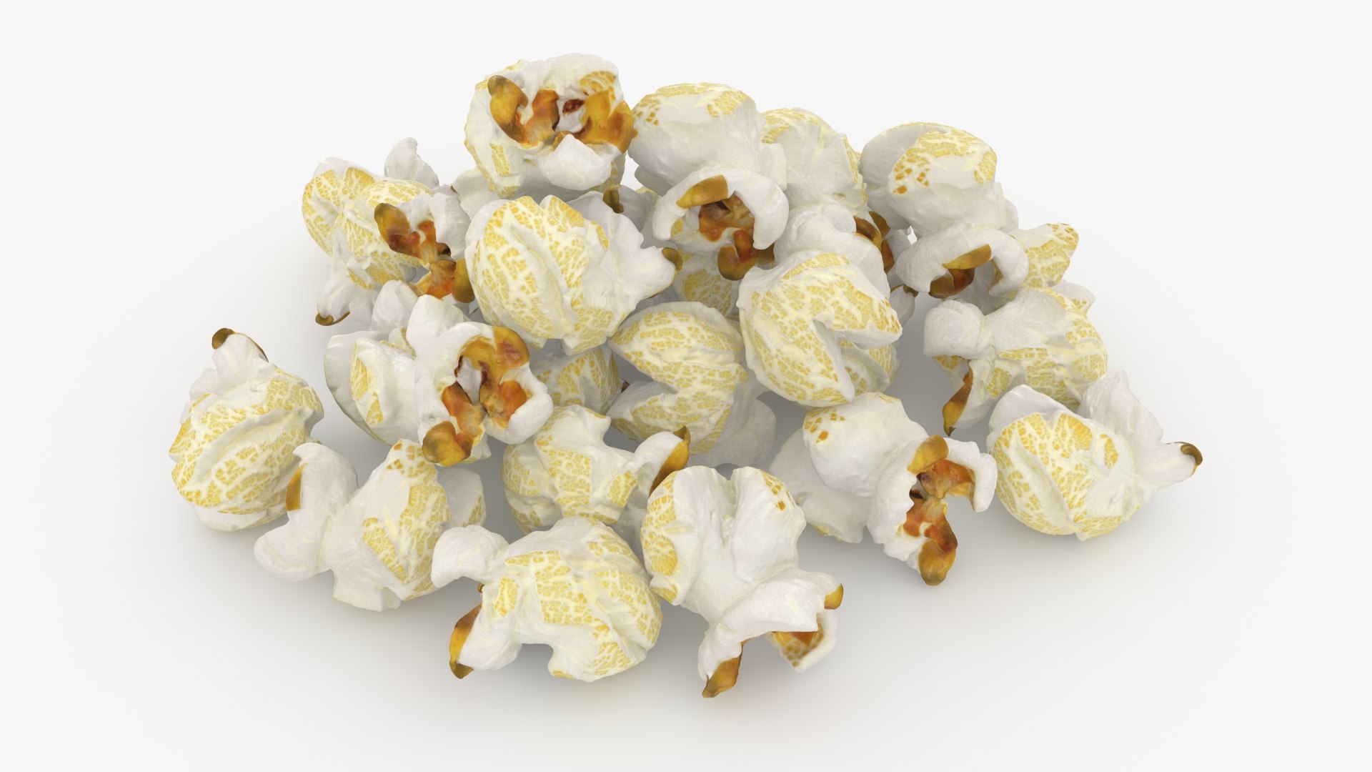 Popcorn 03 Pile 3D Model - TurboSquid 2256902