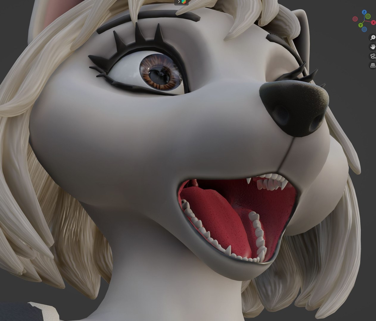 White Fox Alba Low Poly Rigged Character Low-poly 3D Model 3D ...