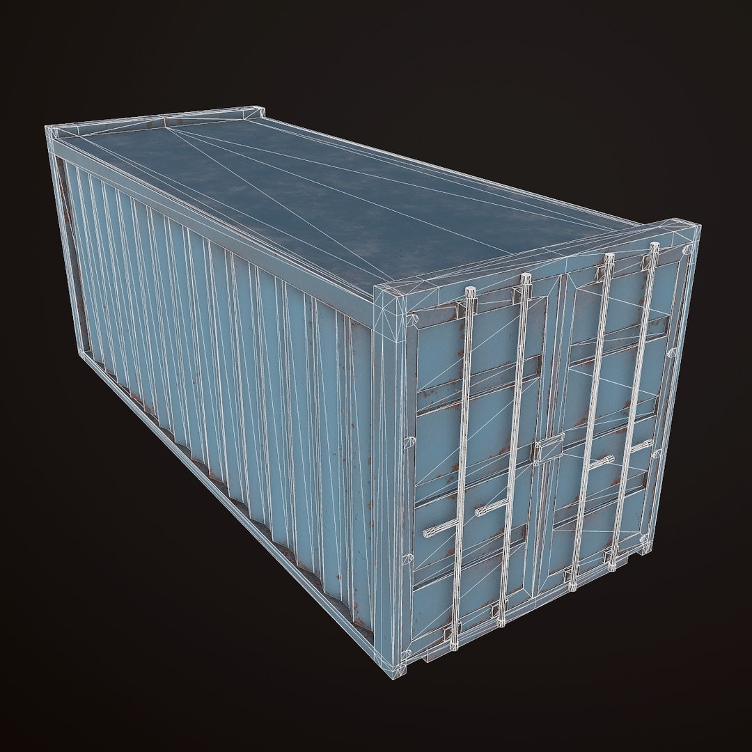 3D pbr ready shipping container model - TurboSquid 1237999