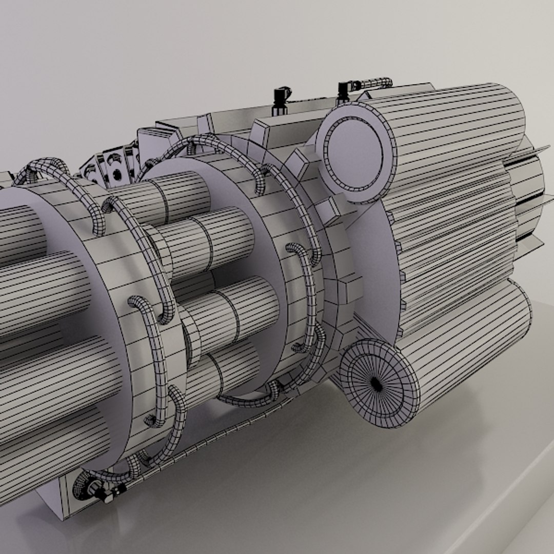 Gatling Gun - 3d Model