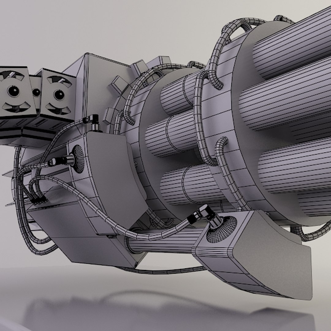 Gatling Gun - 3d Model