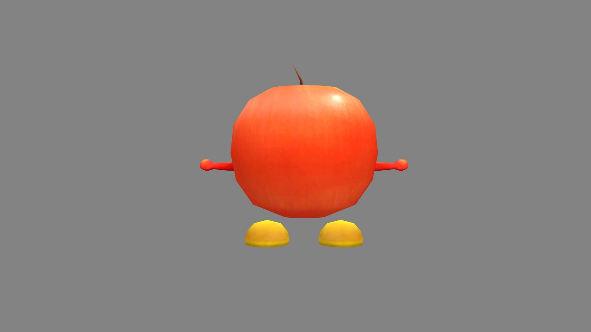 3D Cartoon Fruit Mascot - Red Apple Man - TurboSquid 1949597