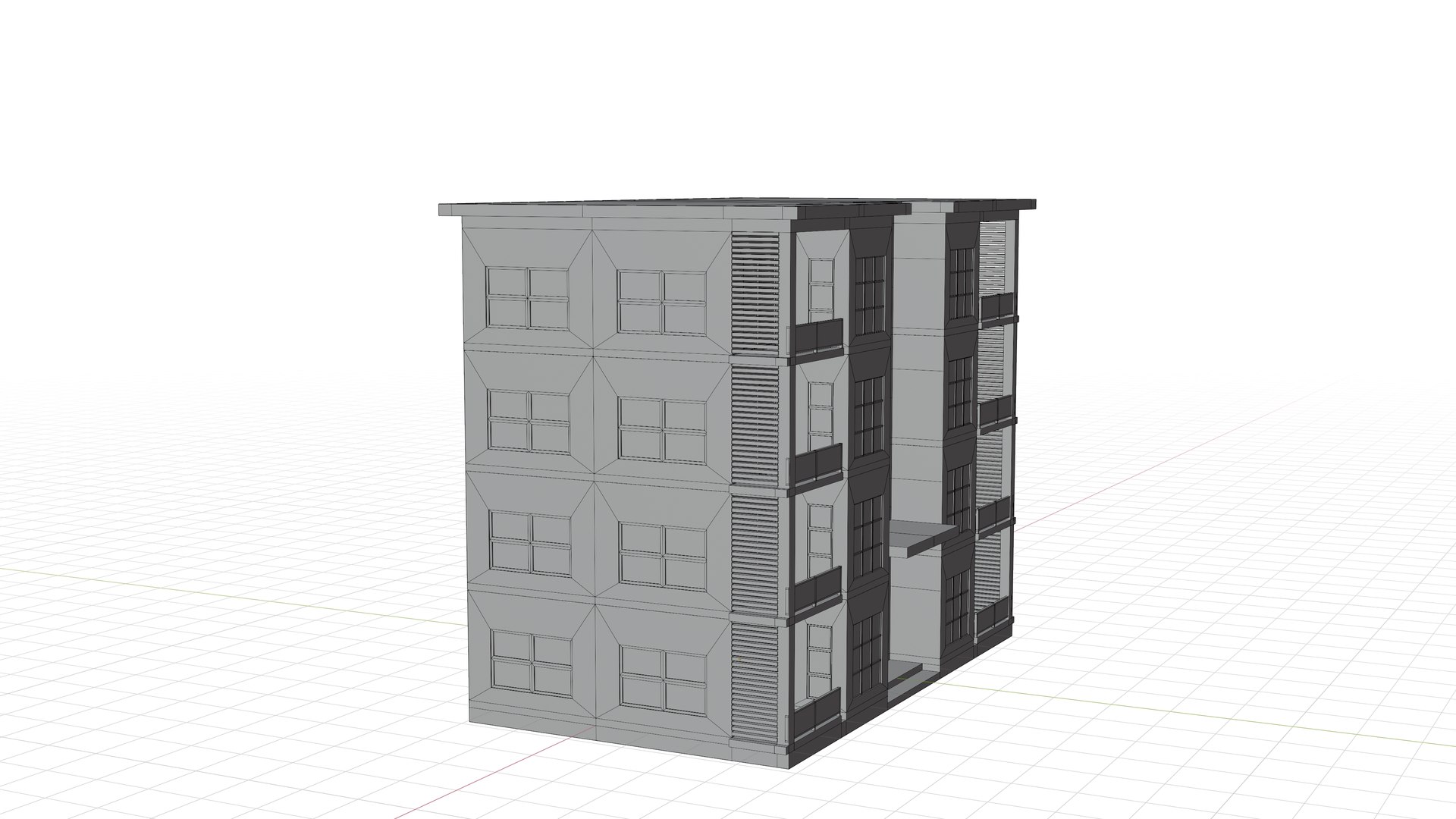 3D Residential Building - TurboSquid 2114032