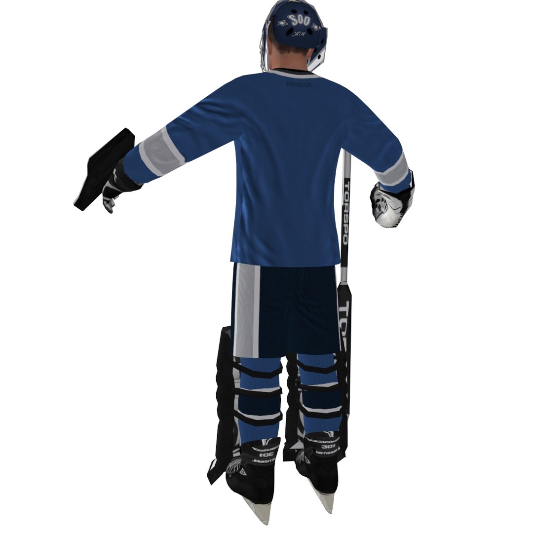 Hockey Goalie 3d Model