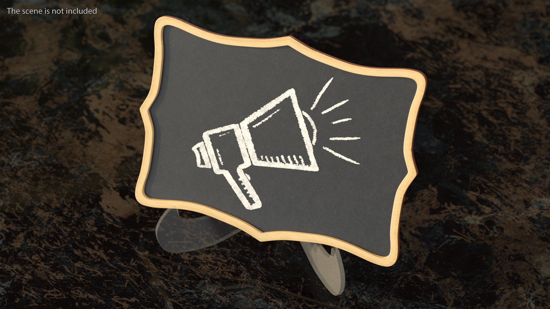 Hand-held Chalkboard Labels Model - TurboSquid 2152196