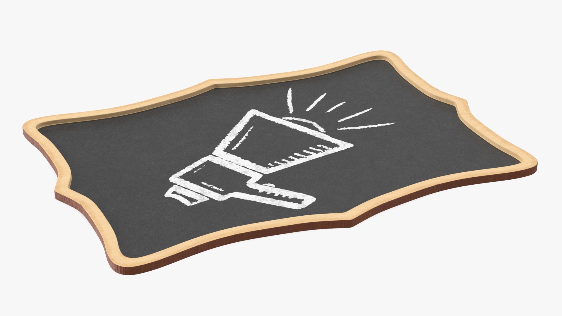 Hand-held Chalkboard Labels Model - TurboSquid 2152196