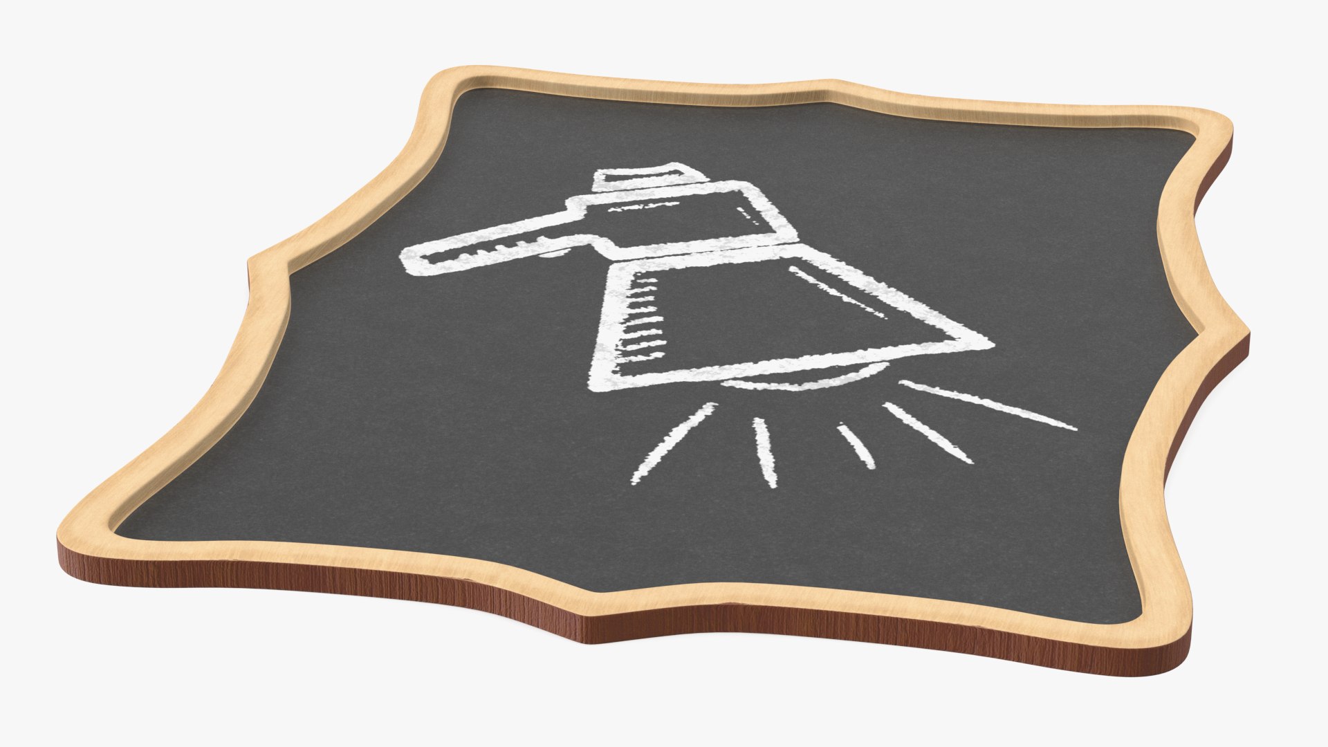 Hand-held Chalkboard Labels Model - TurboSquid 2152196