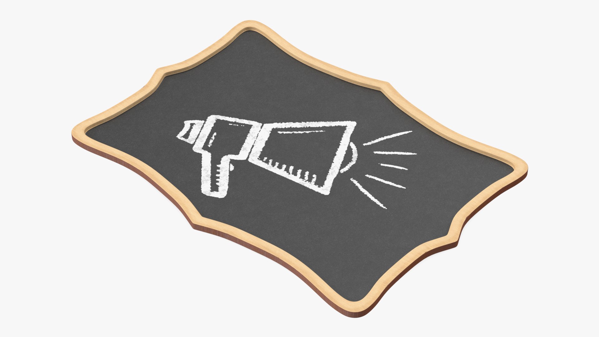 Hand-held Chalkboard Labels model - TurboSquid 2152196