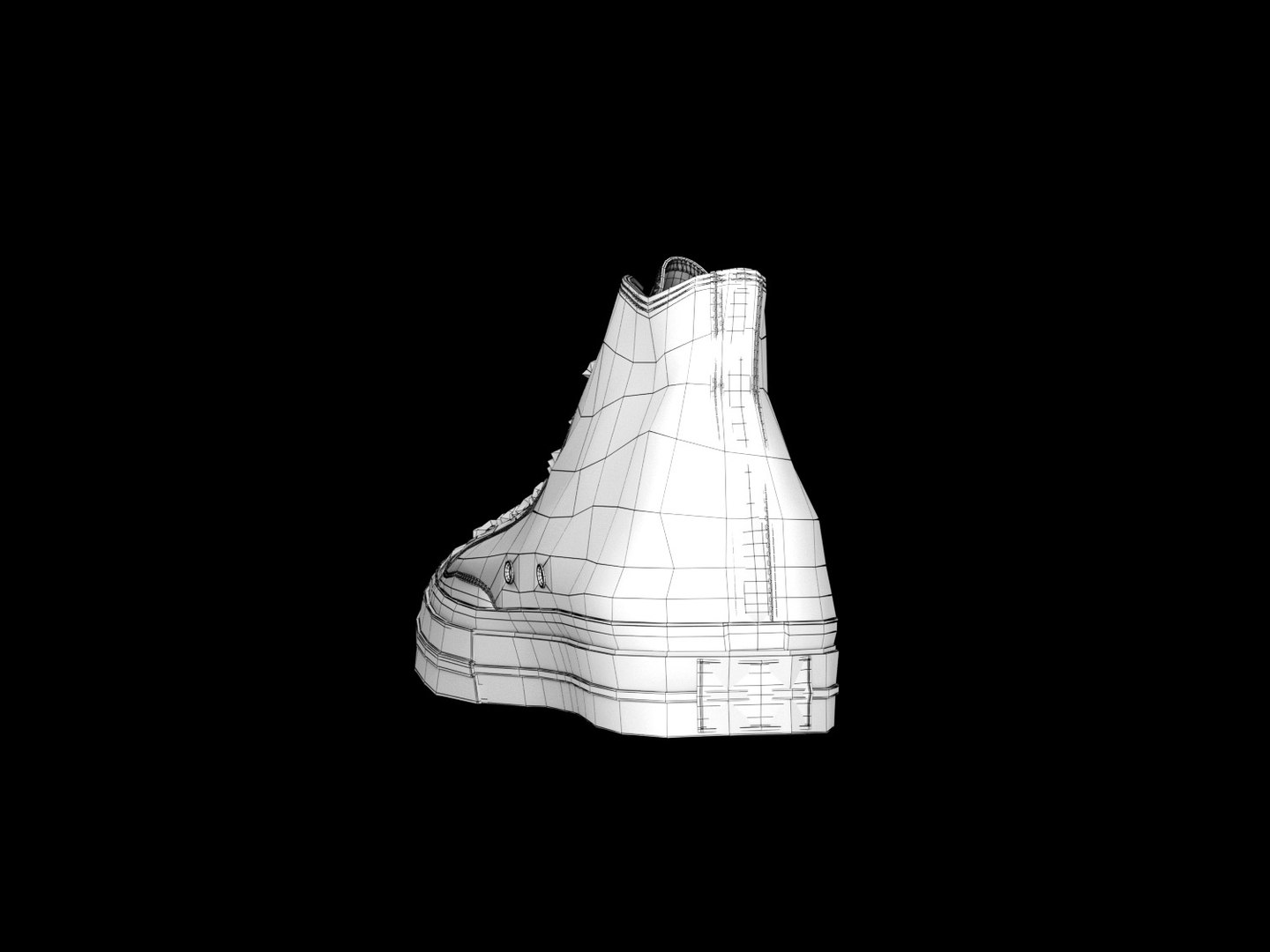 Black Converse 3D Model - TurboSquid 1487988