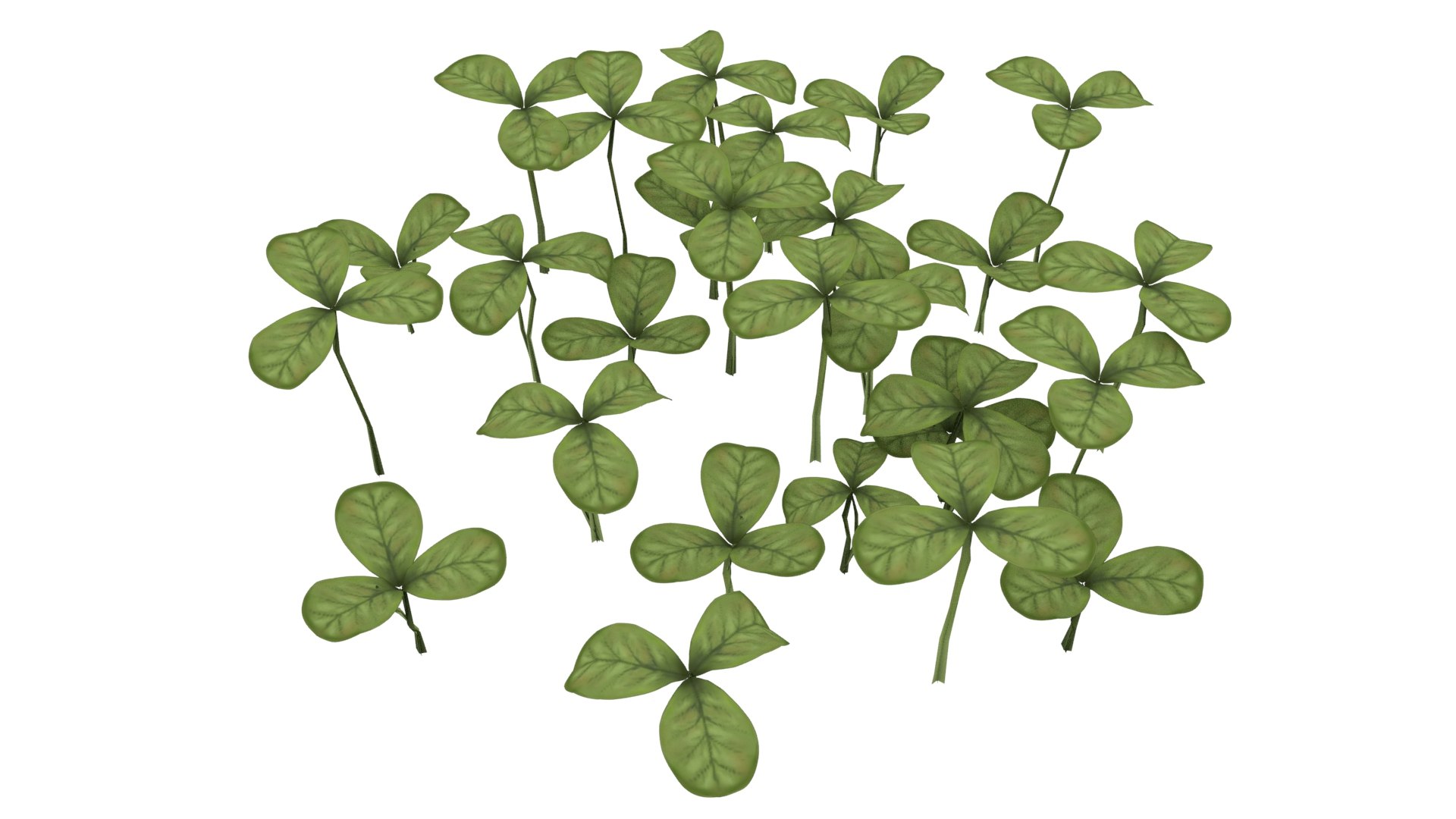 3D Clovers - TurboSquid 1879540