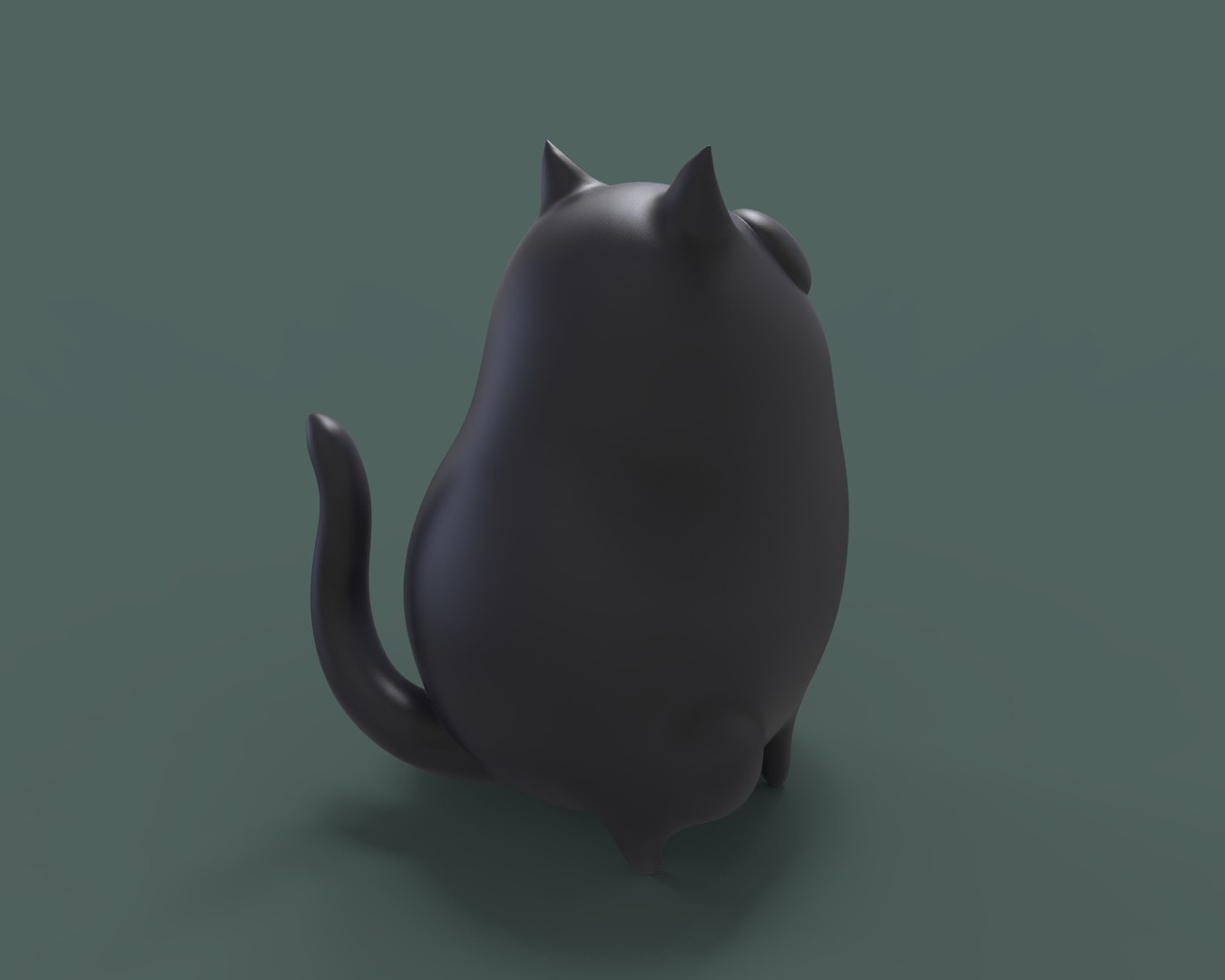 3D The Cute Chubby Cat Print - TurboSquid 1729819