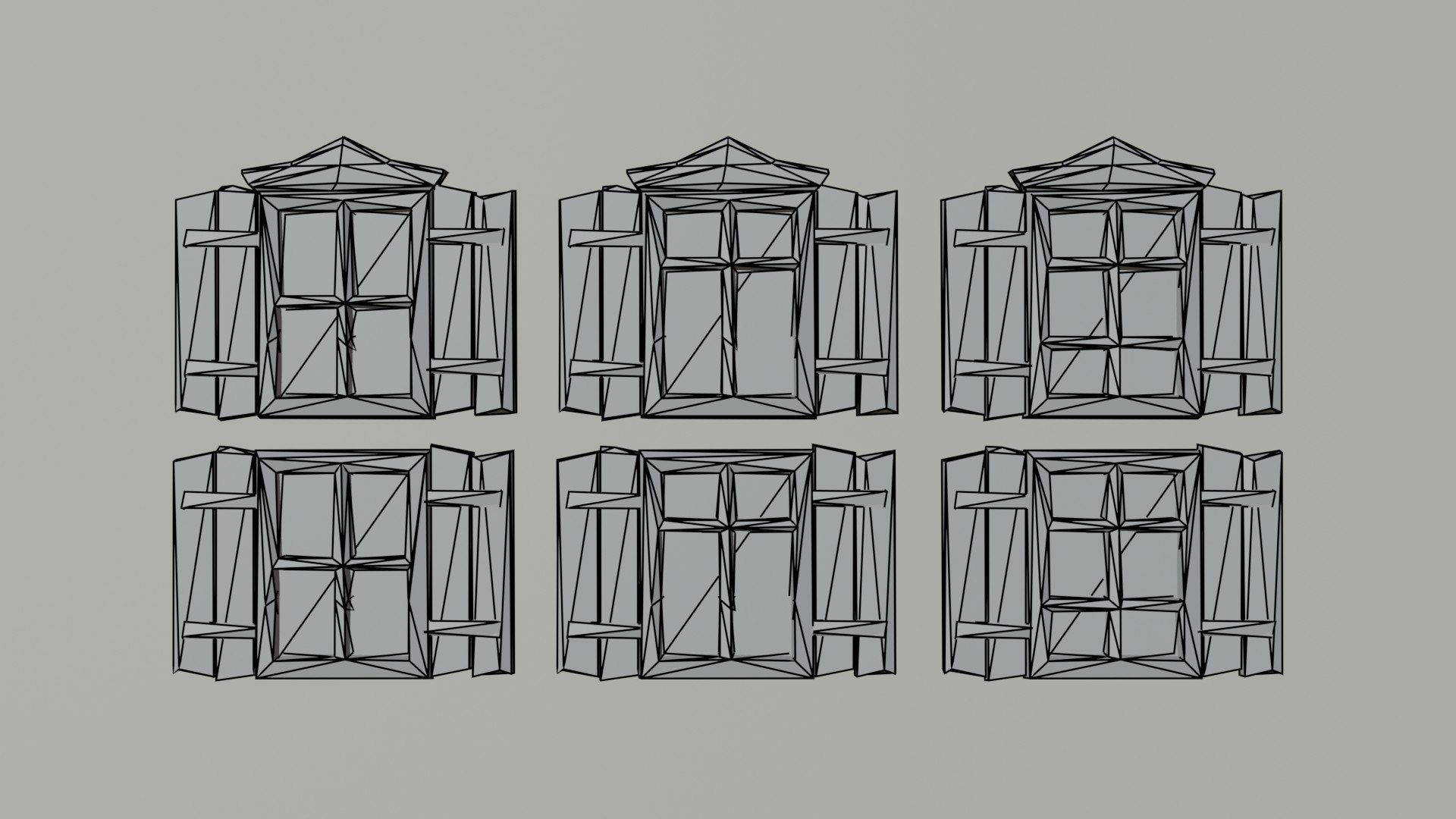 3D Model Low-poly Cartoon Fantasy Polygonal Village Windows - TurboSquid 2082517