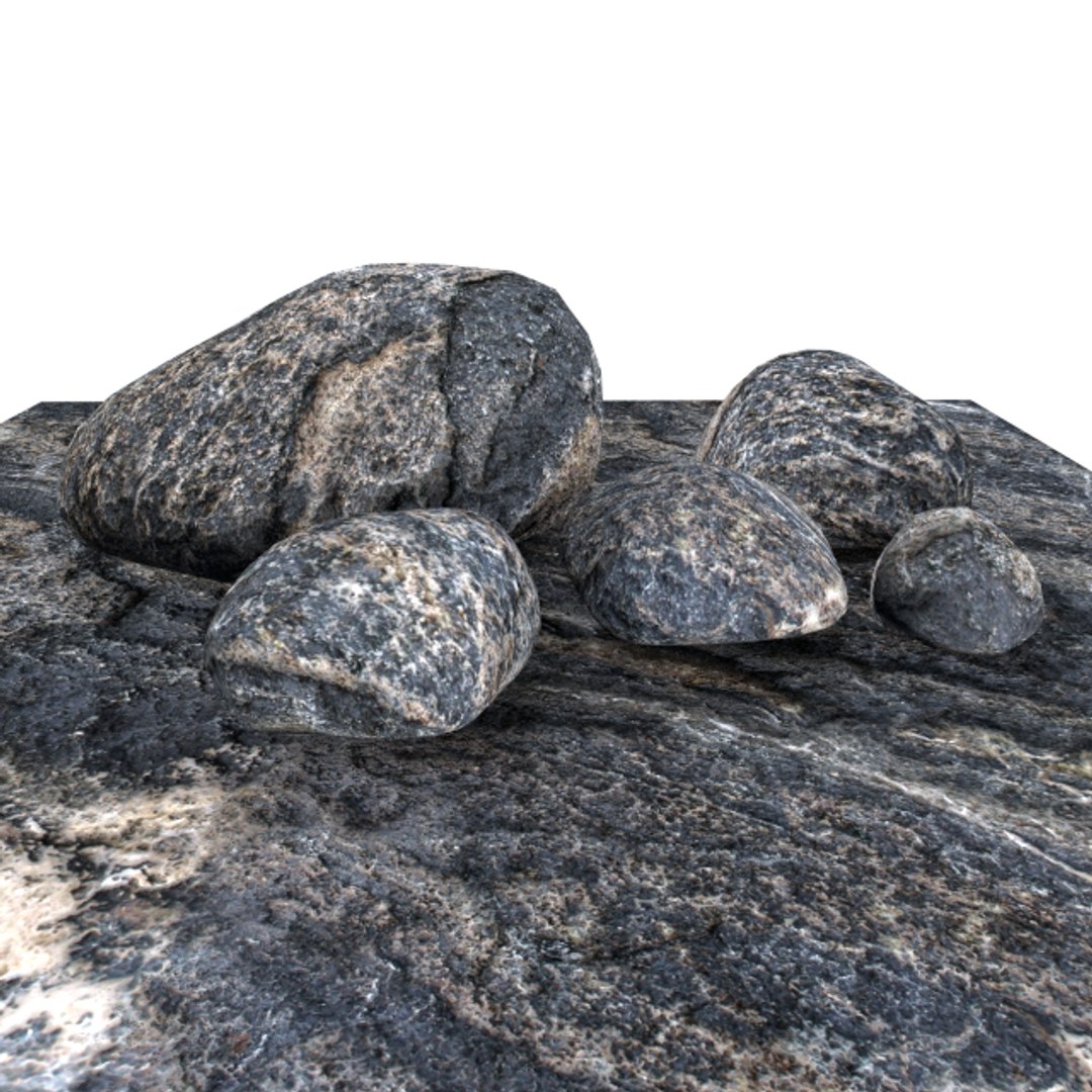 3d Model Set Rocks