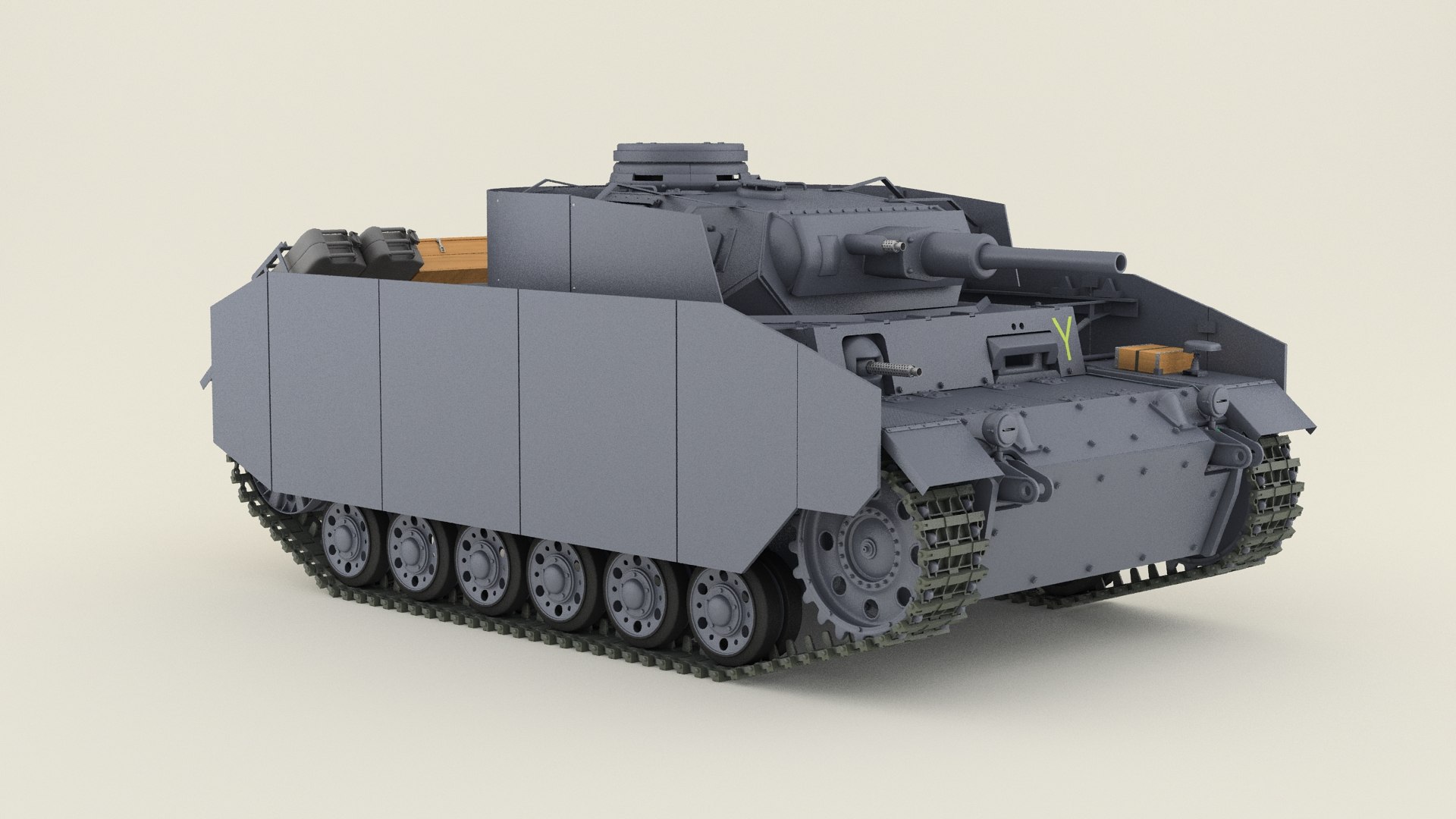 German Tank H 3D Model - TurboSquid 1713431