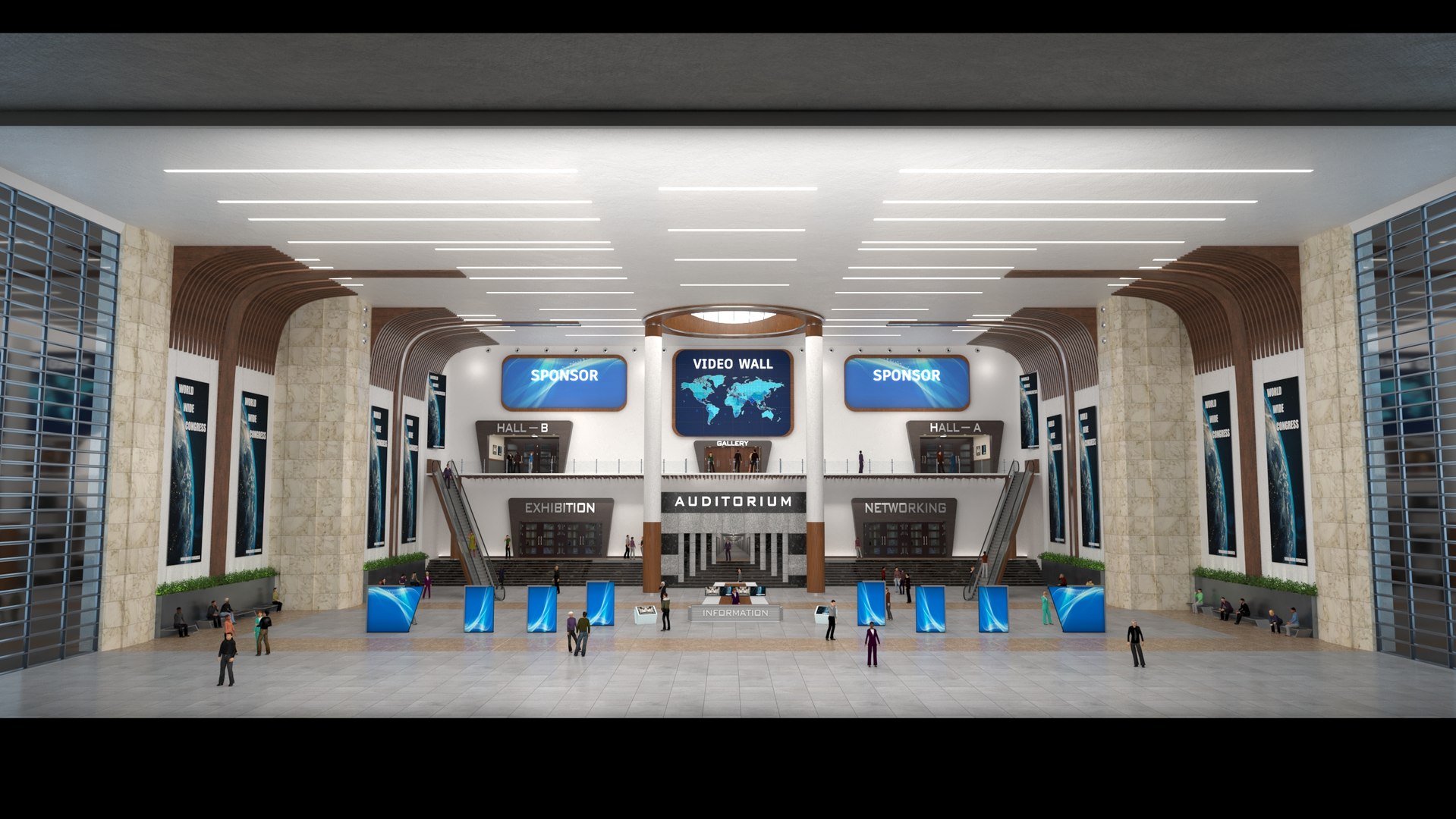 Hall 3D model - TurboSquid 1699884
