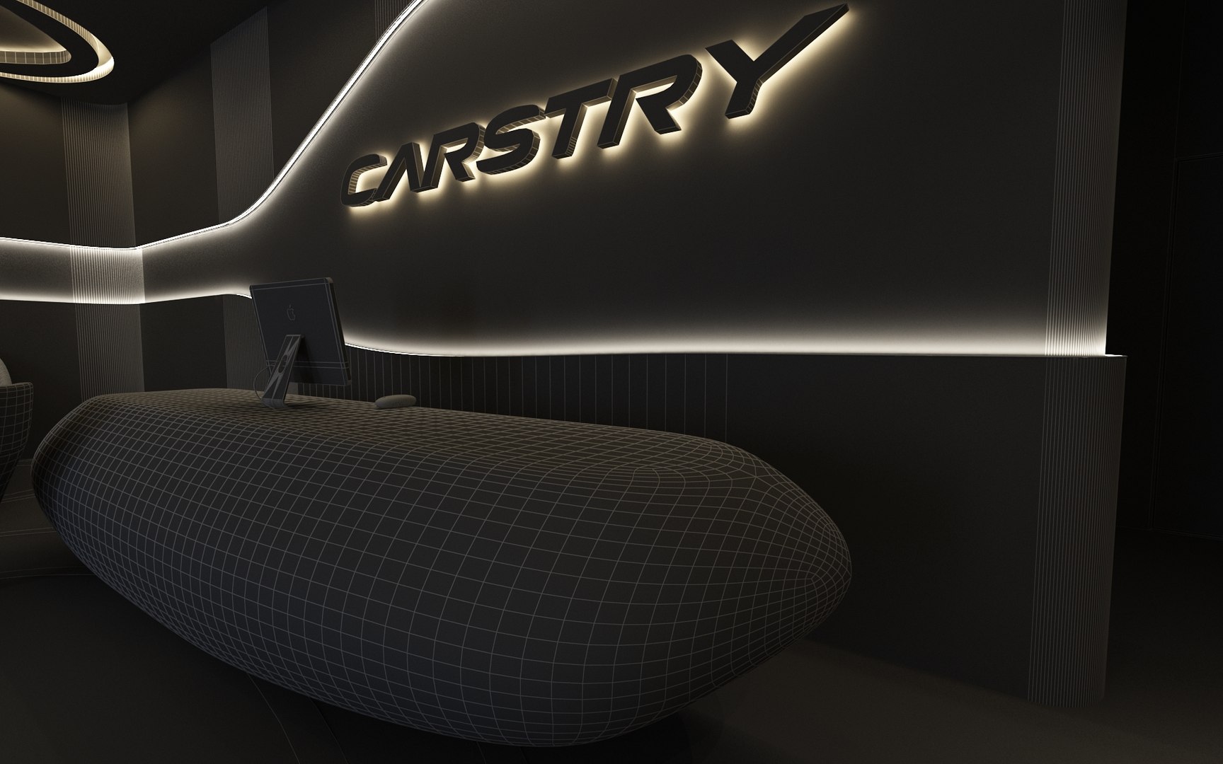 Company Reception Area 3D - TurboSquid 1704083