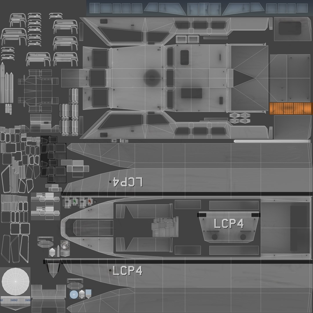 3d landing craft lcp motor