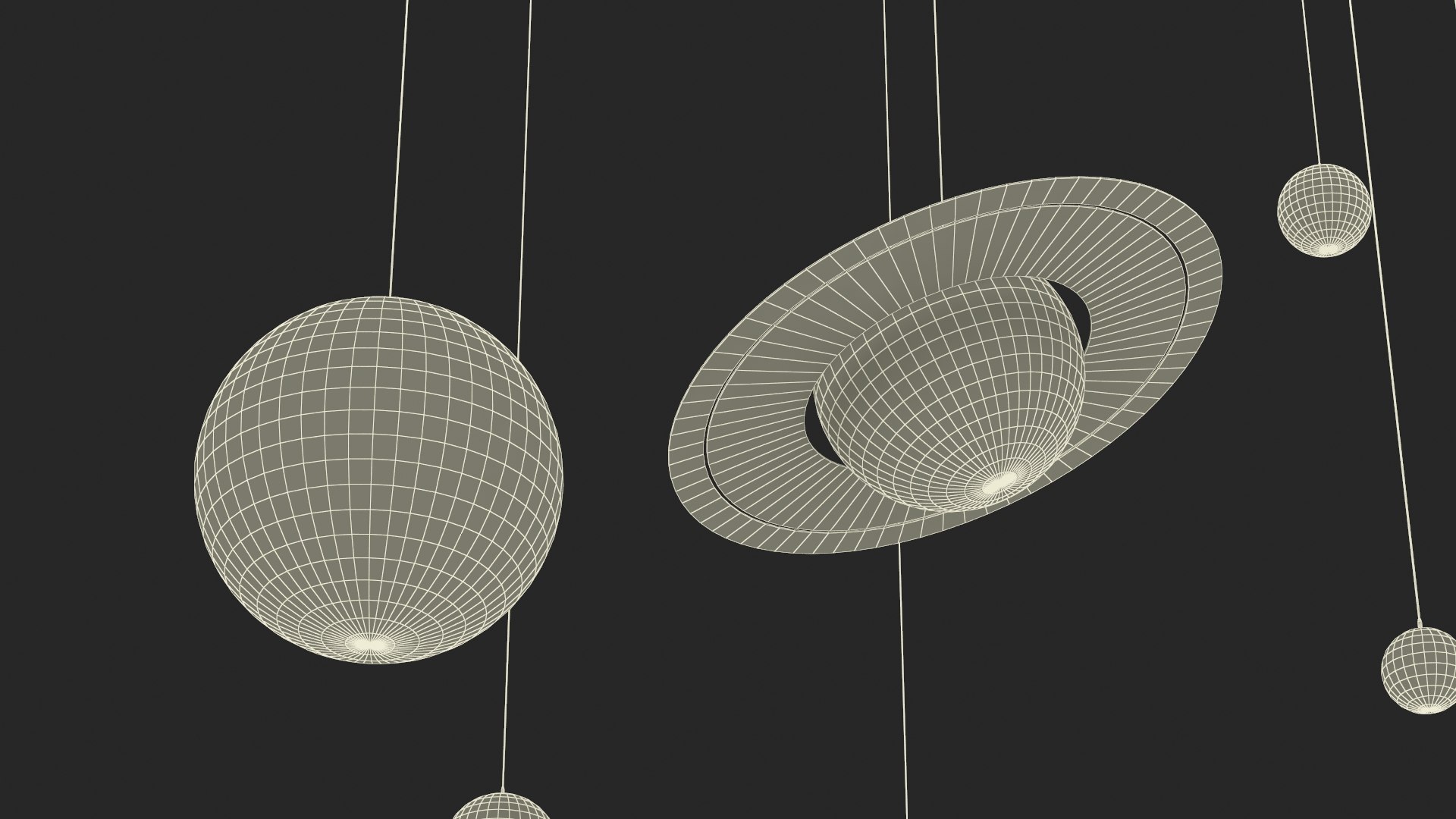 3D Hanging Solar System Model - TurboSquid 2330661