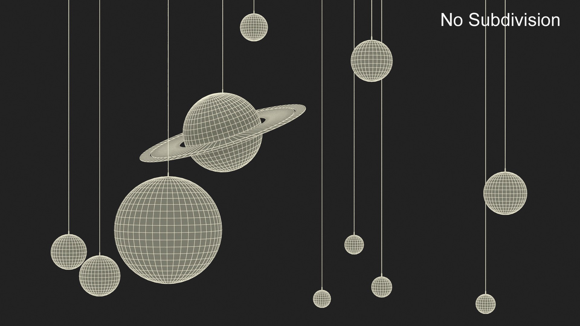 3D Hanging Solar System Model - TurboSquid 2330661