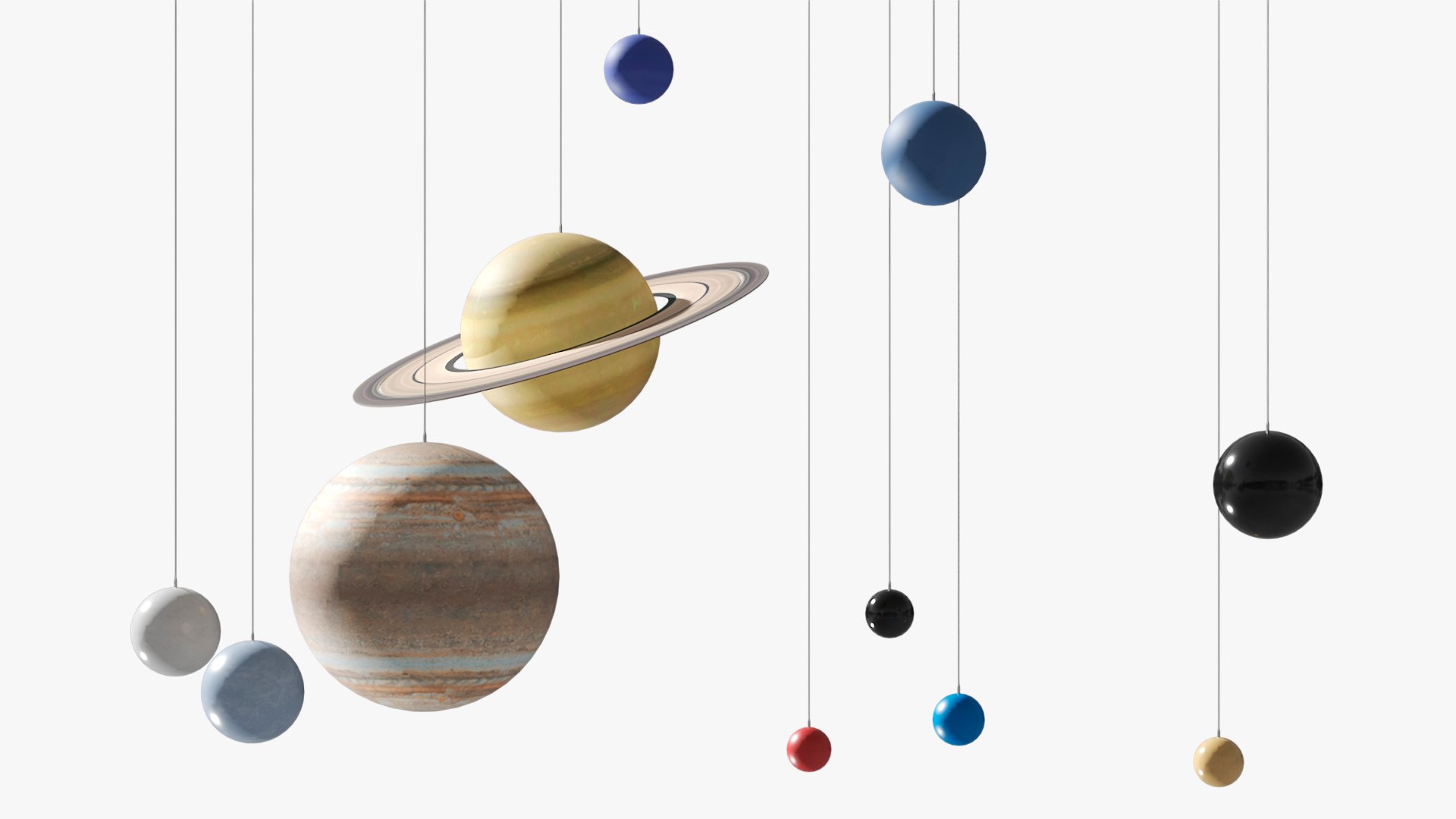 3D Hanging Solar System Model - TurboSquid 2330661