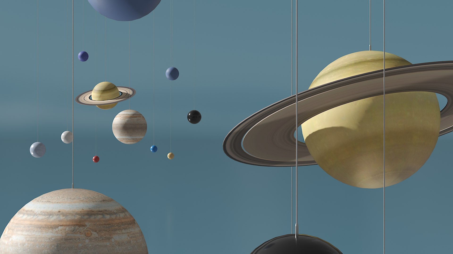3D Hanging Solar System Model - TurboSquid 2330661
