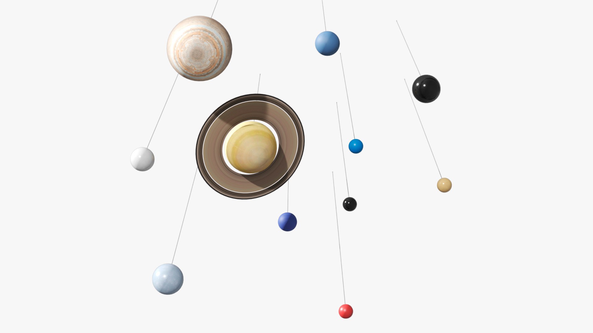 3D Hanging Solar System Model - TurboSquid 2330661