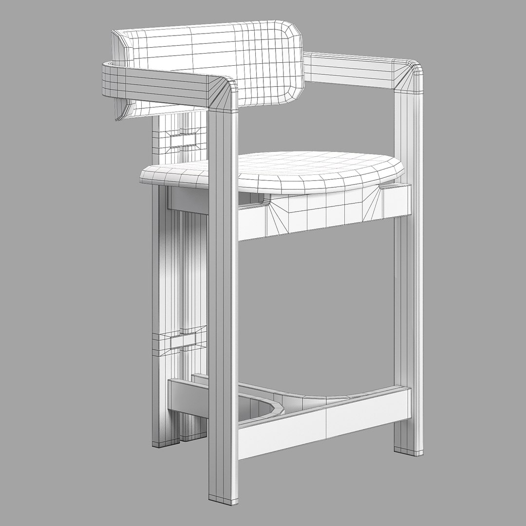 Gallotti And Radice 0419 Stool Low 3D Model - TurboSquid 2247183