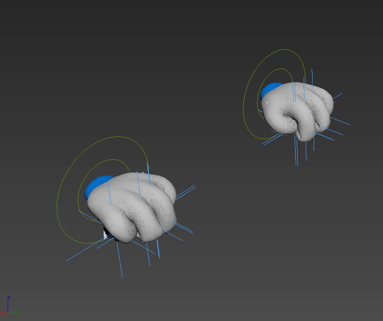 Max Cartoon Hand Rigged