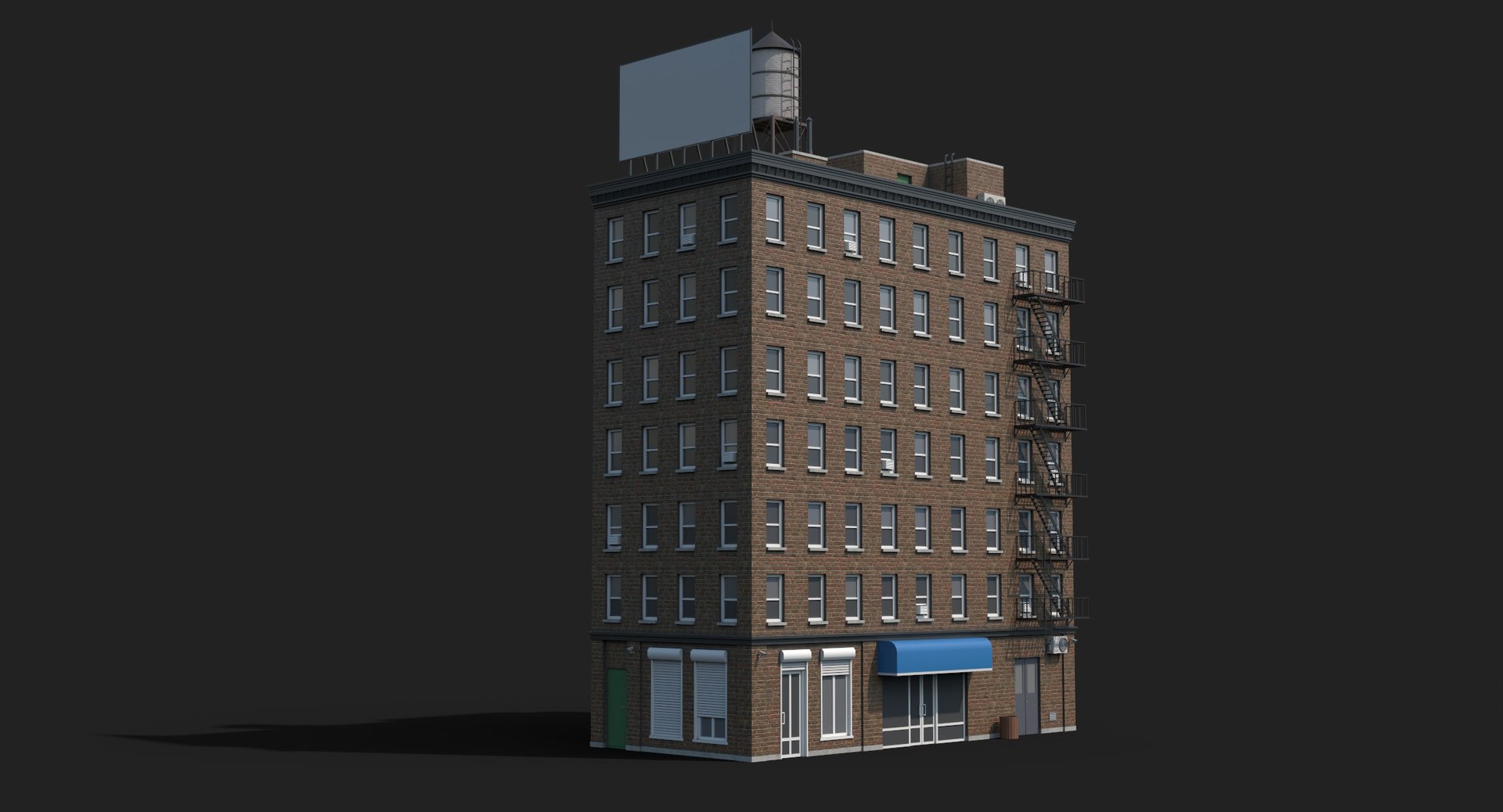3D Apartment Building 36 - TurboSquid 2152688