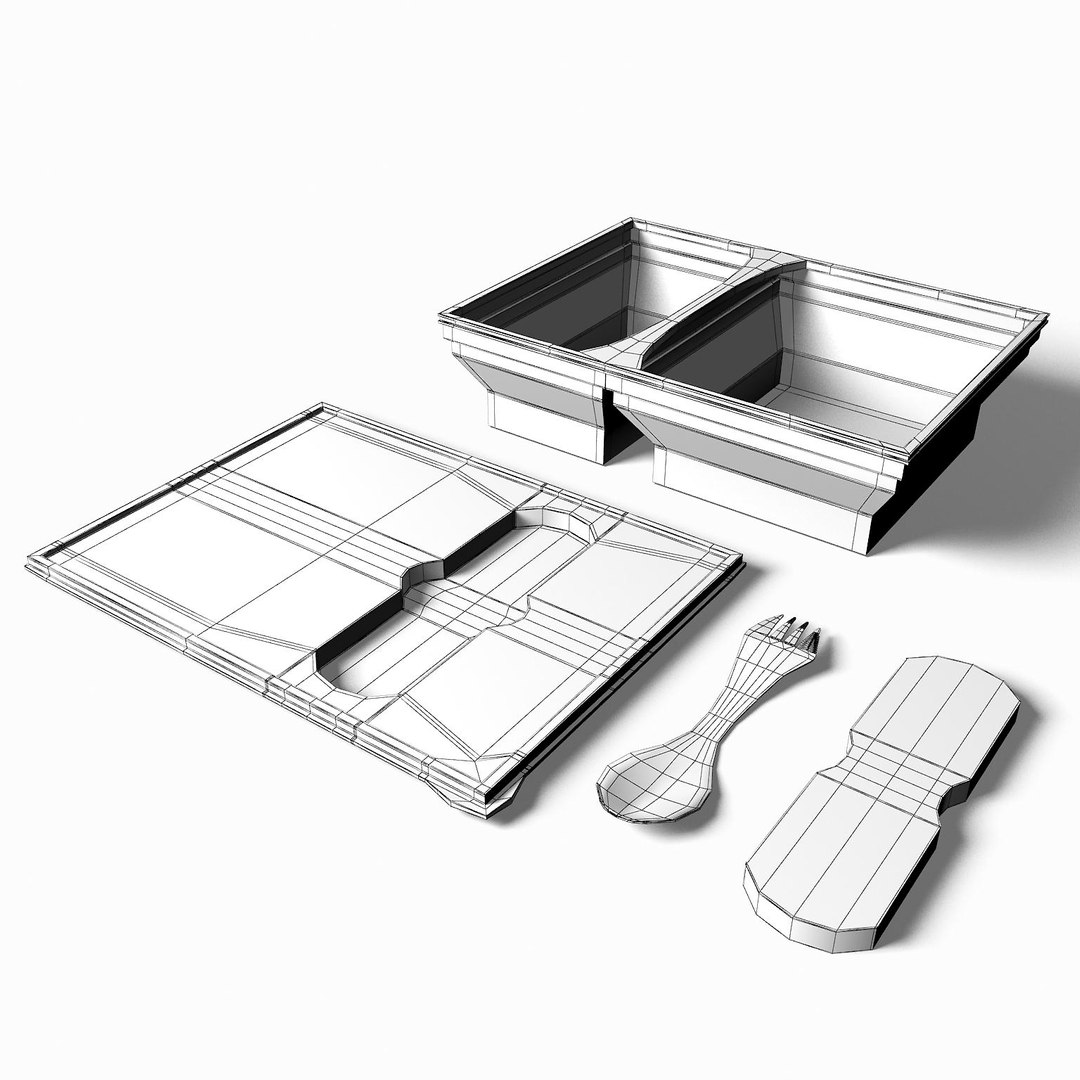 3d Model Lunch Box
