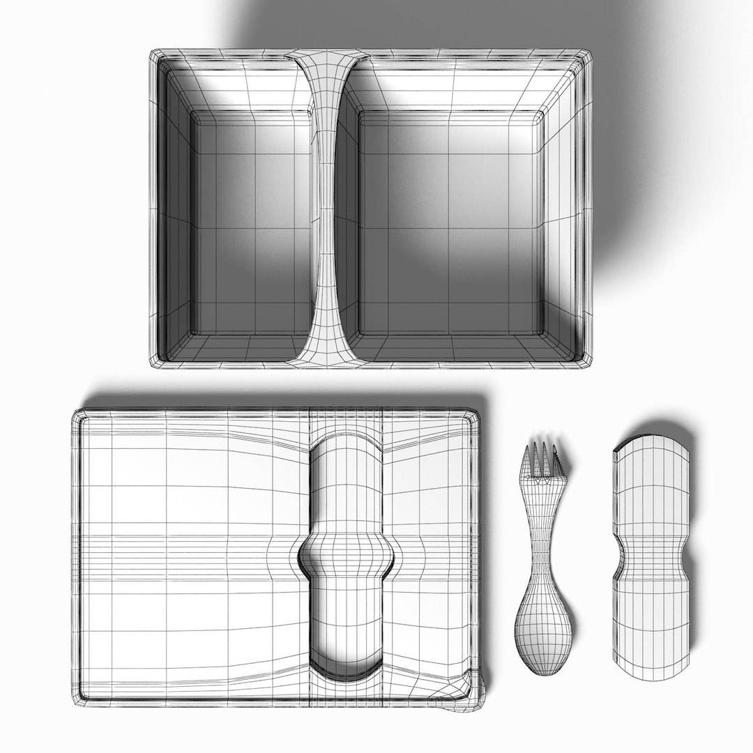 3d Model Lunch Box