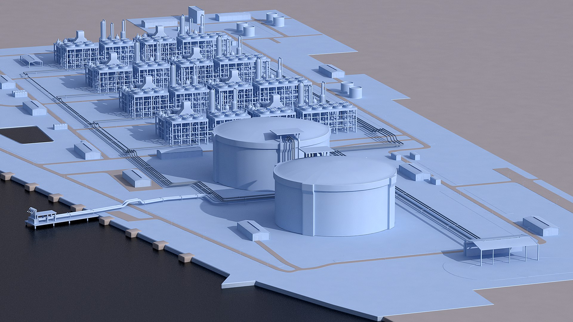 Lng Terminal Ut 3D - TurboSquid 1576491