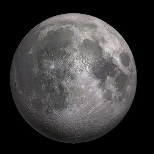 3d Model Moon Normal