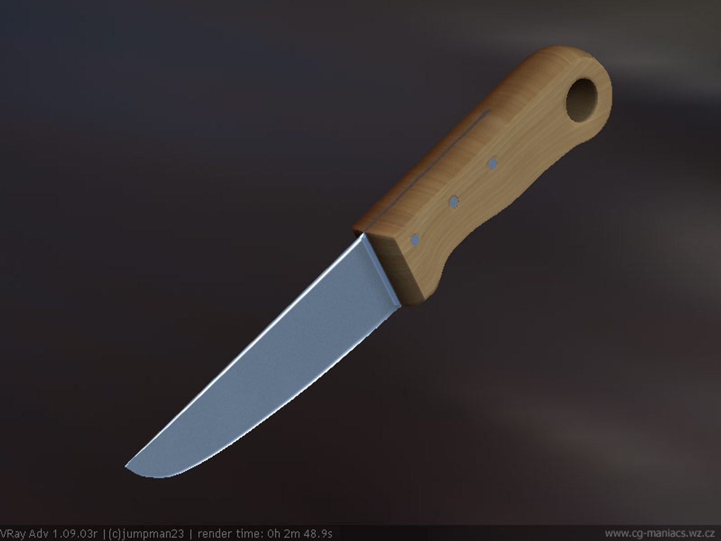 3d model knife